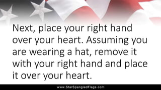 American National Anthem: Proper Etiquette | PPTX