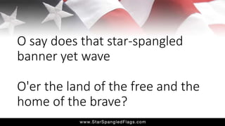 American National Anthem: Proper Etiquette | PPTX