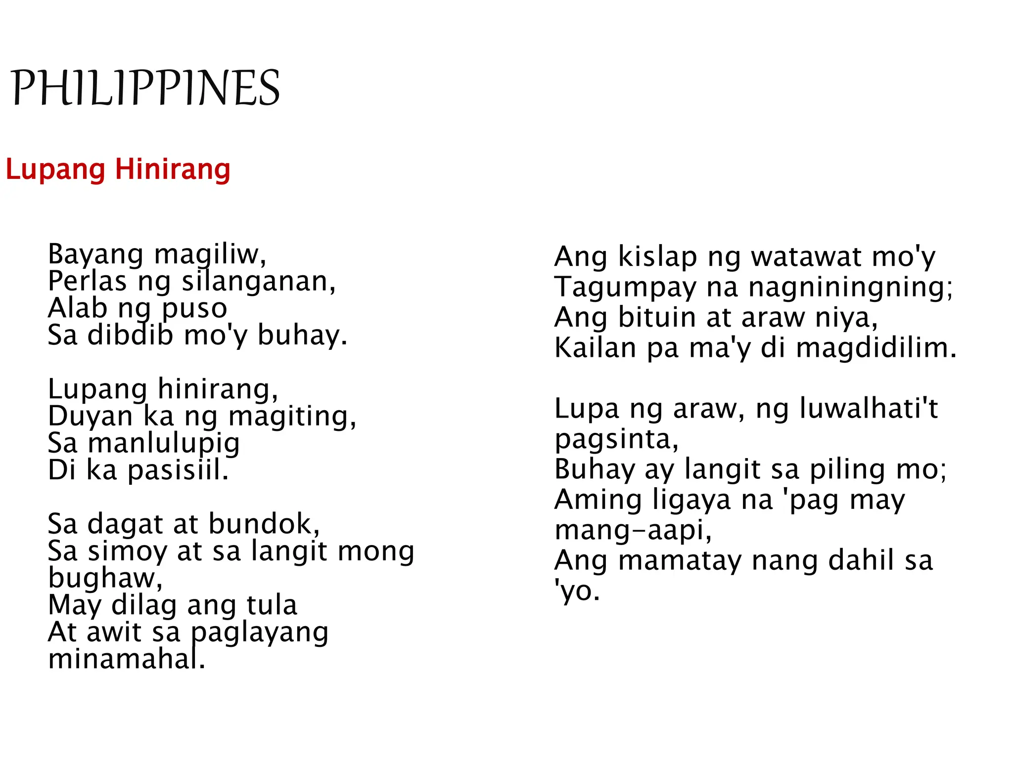 NATIONAL ANTHEMS OF ASIA (National anthems of the countries of Asia) | PPTX