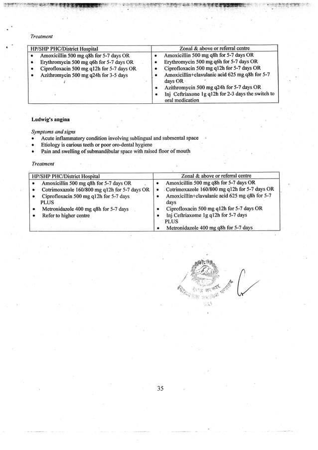 National antibiotic treatment guidelines 2014 | PDF