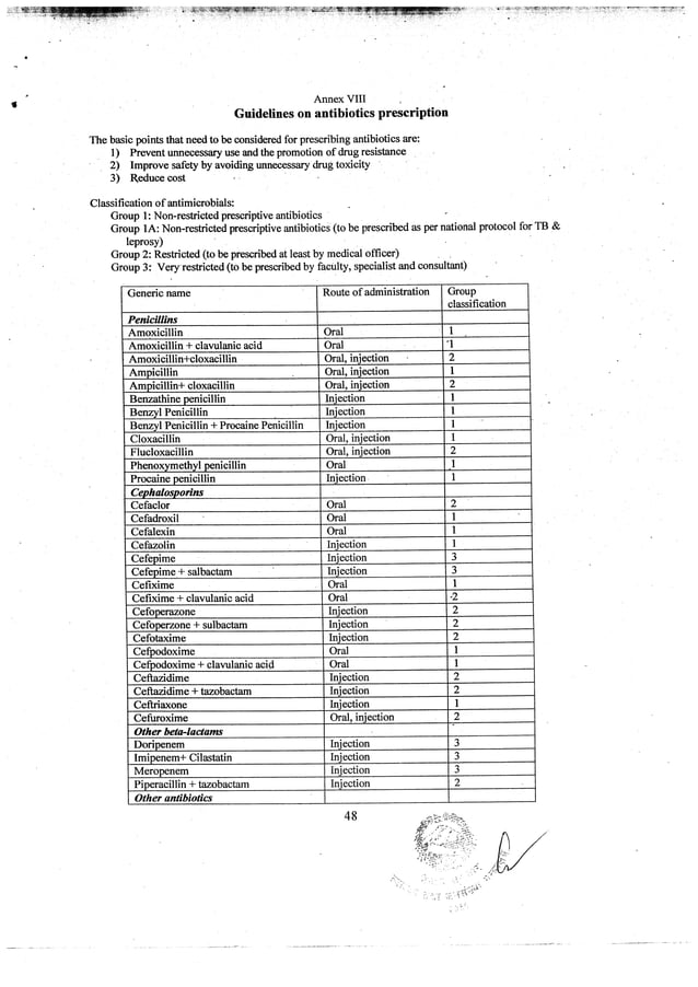 National antibiotic treatment guidelines 2014 | PDF