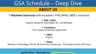 National APEX Conference - GSA Schedule DEEP DIVE | PPTX