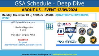 National APEX Conference - GSA Schedule DEEP DIVE | PPTX