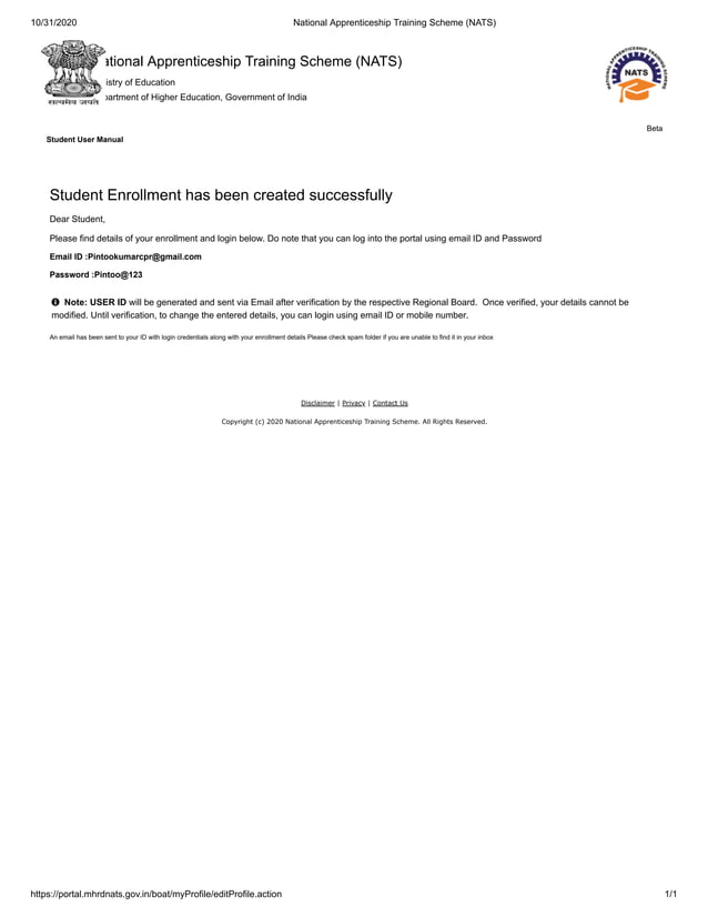 National apprenticeship training scheme (nats) | PDF