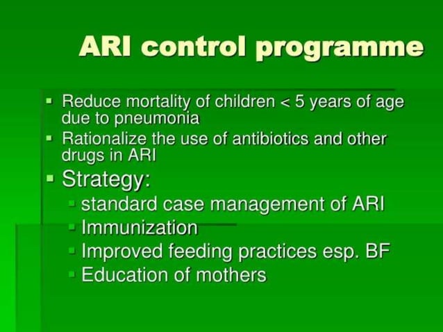 National ARI control program | PPTX