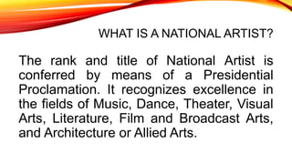 National Artist of the philippines literature | PPTX