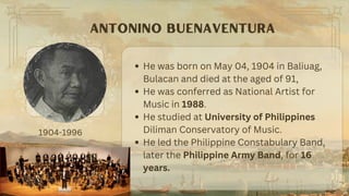 National Artists in Music for Contemporary Philippine Arts | PDF