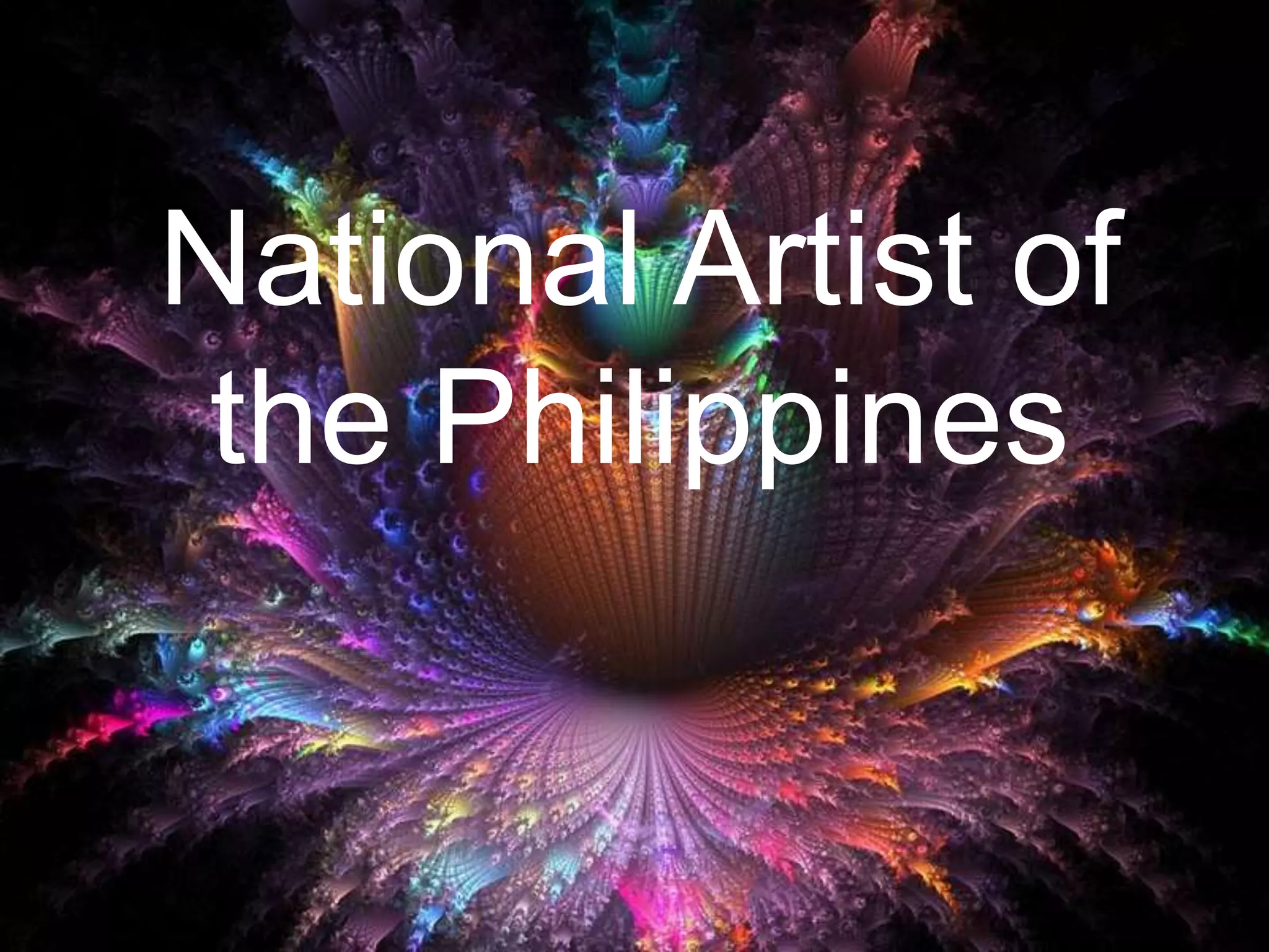 National artist of the philippines | PPTX