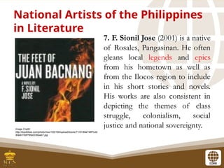 national artist philippine.pptx with their recognition | PPTX