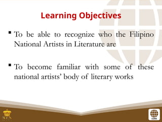 national artist philippine.pptx with their recognition | PPTX