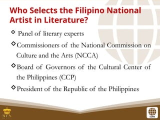 national artist philippine.pptx with their recognition | PPTX