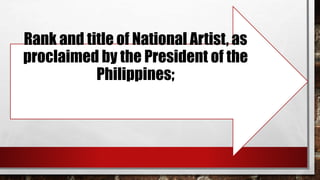 National artists | PPTX