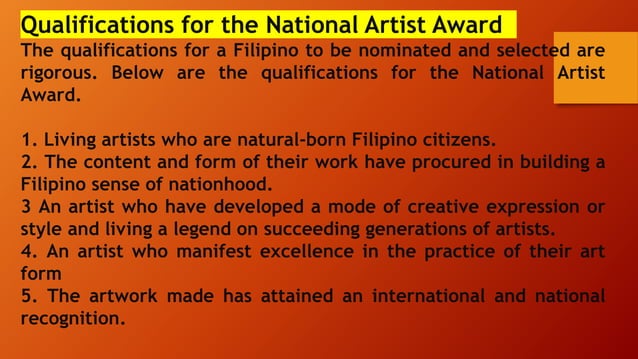 National Artists of the Philippines.pptx | Design | Fine Art