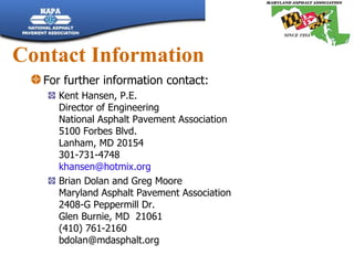 National Asphalt Pavement Association | PPT