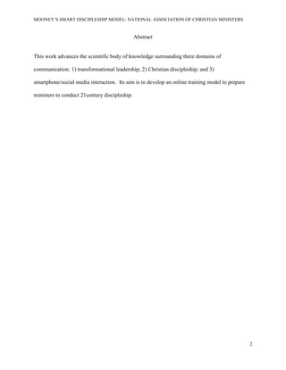 Mooney’s "Smart Discipleship Model" | PDF