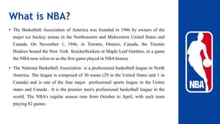 National basketball association 1 | PPTX