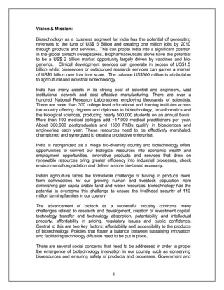 National biotech developemt strategy | PDF | Biotech and Biomedical ...
