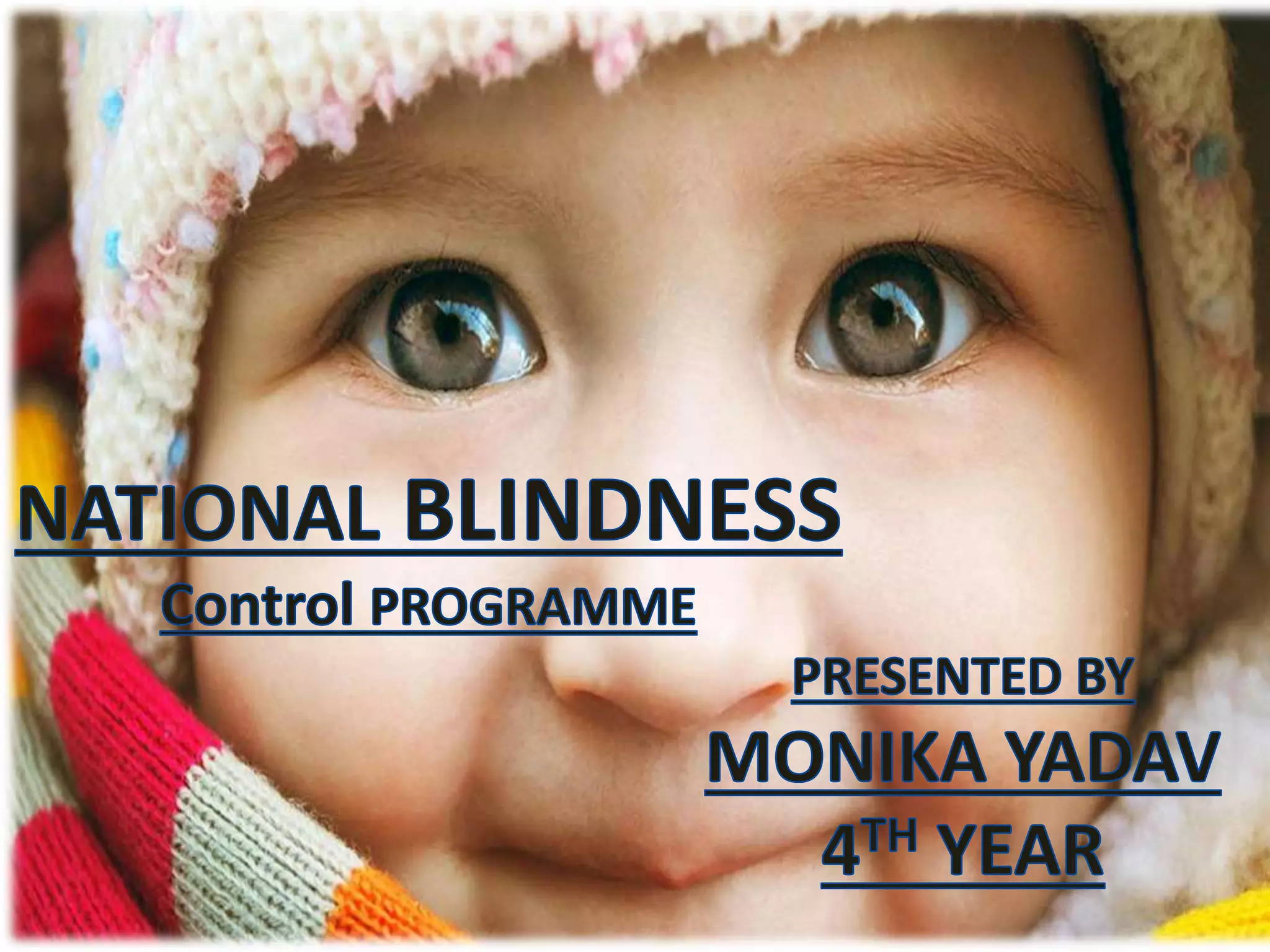 National blind control programme or blind programme | PPTX