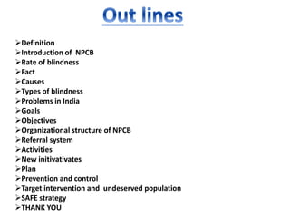 National blind control programme or blind programme | PPT
