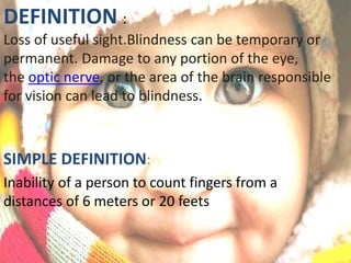 National blind control programme or blind programme | PPT