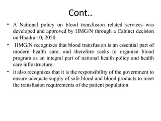 National Blood Transfusion policy 2071.pptx