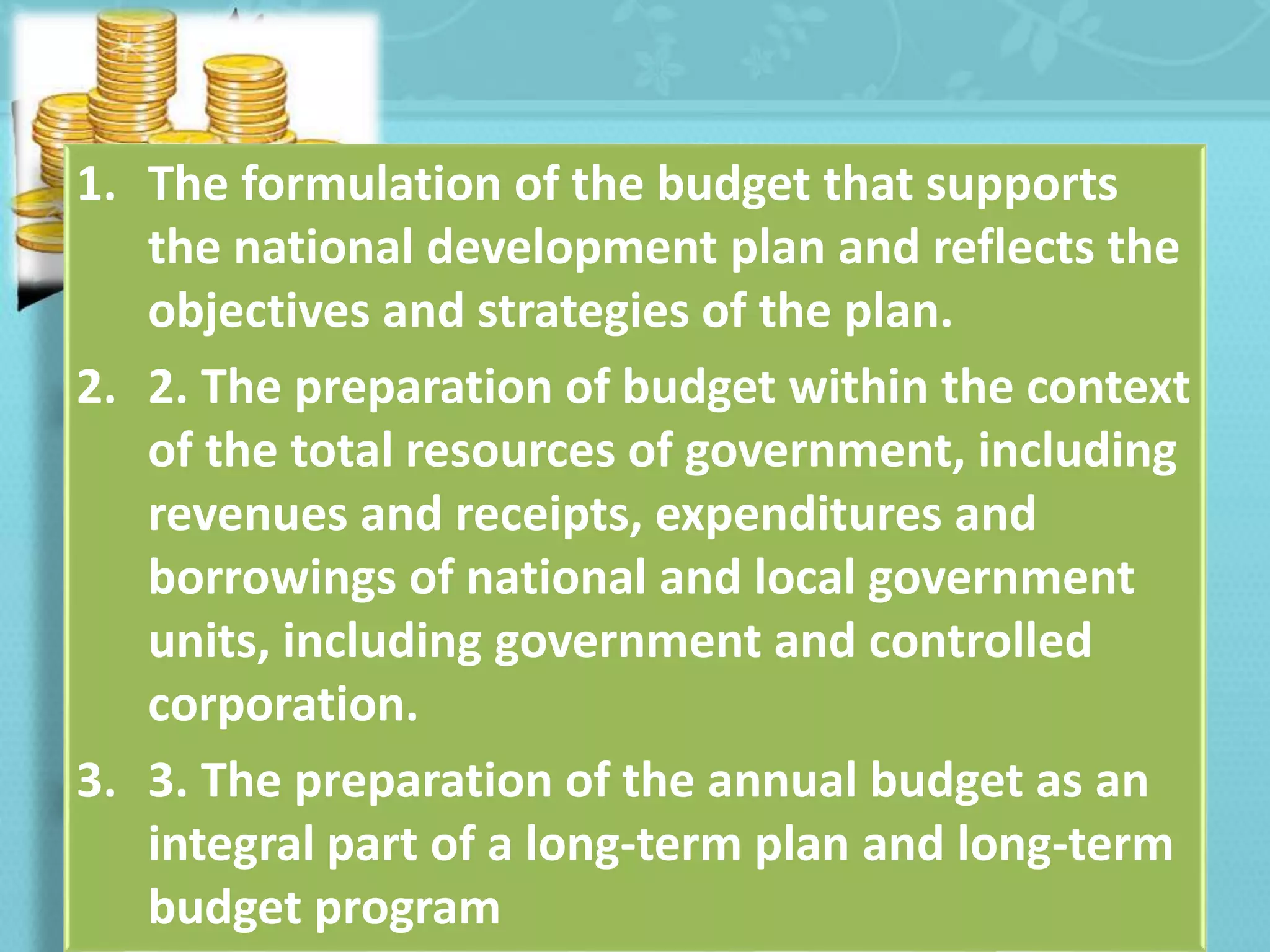 National budget (philippines setting) by Ms. Merafe A. Ebreo | PPTX ...