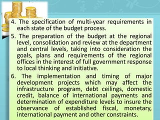 National budget (philippines setting) by Ms. Merafe A. Ebreo | PPTX