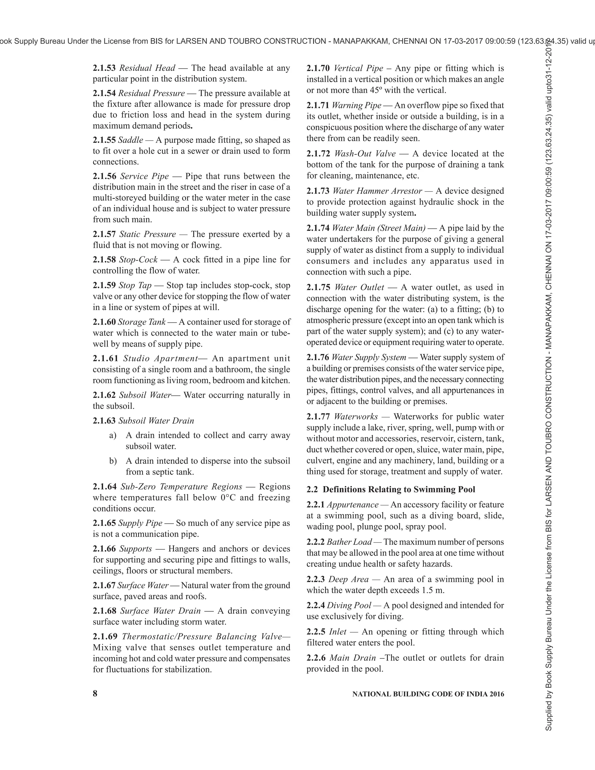 NBC - National Building Code volume 1 and 2 | PDF | Bath and Shower ...