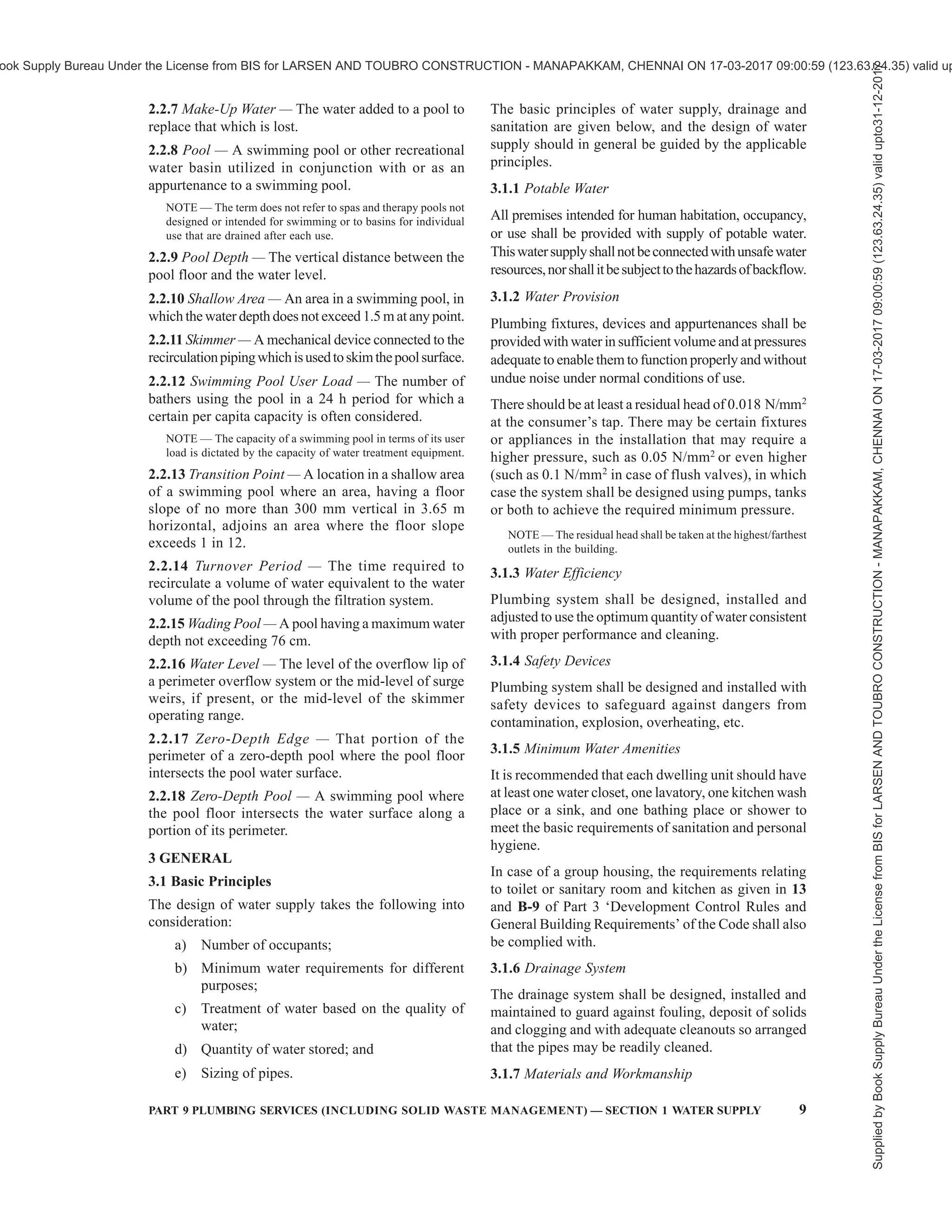 NBC - National Building Code volume 1 and 2 | PDF | Bath and Shower ...