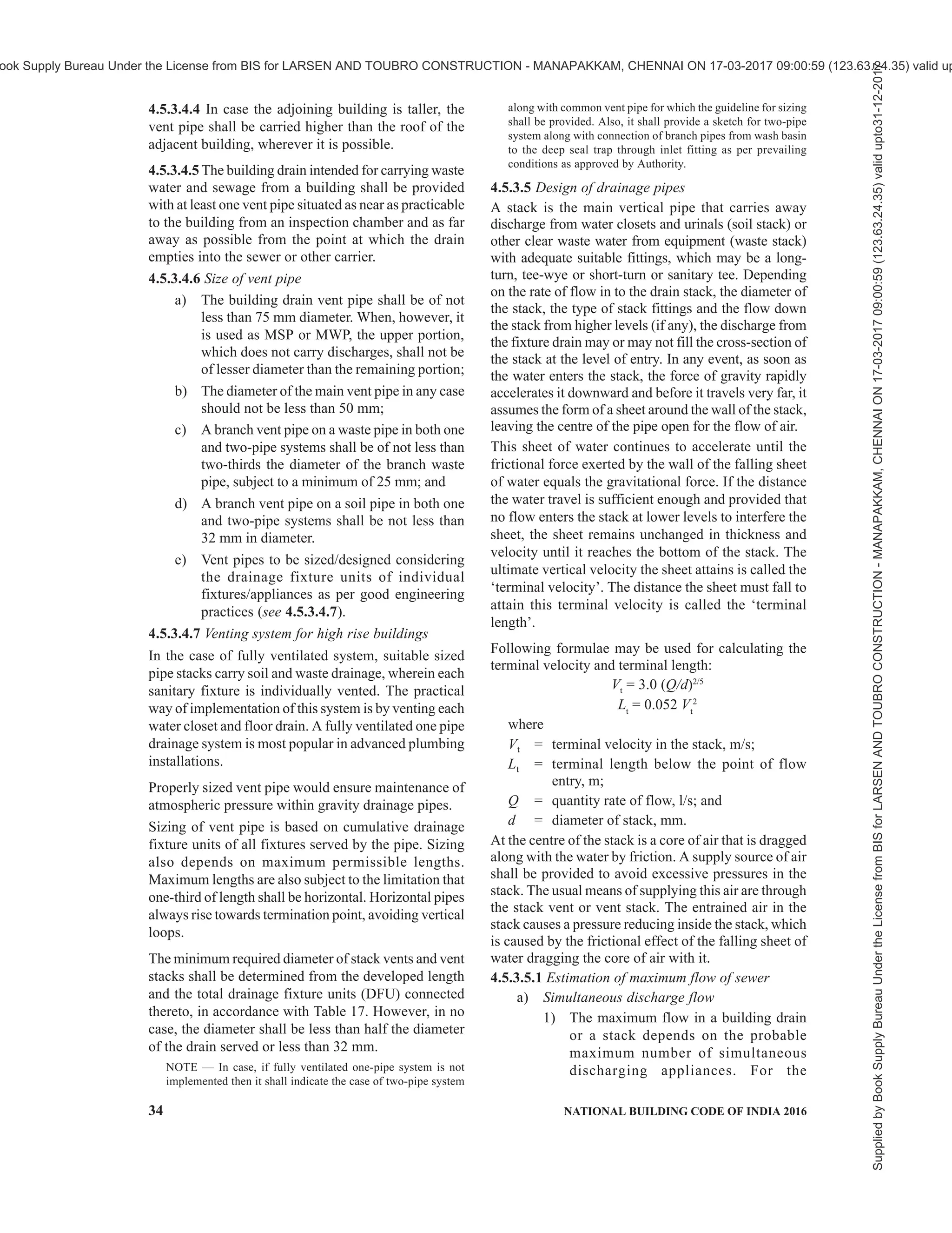 NBC - National Building Code volume 1 and 2 | PDF