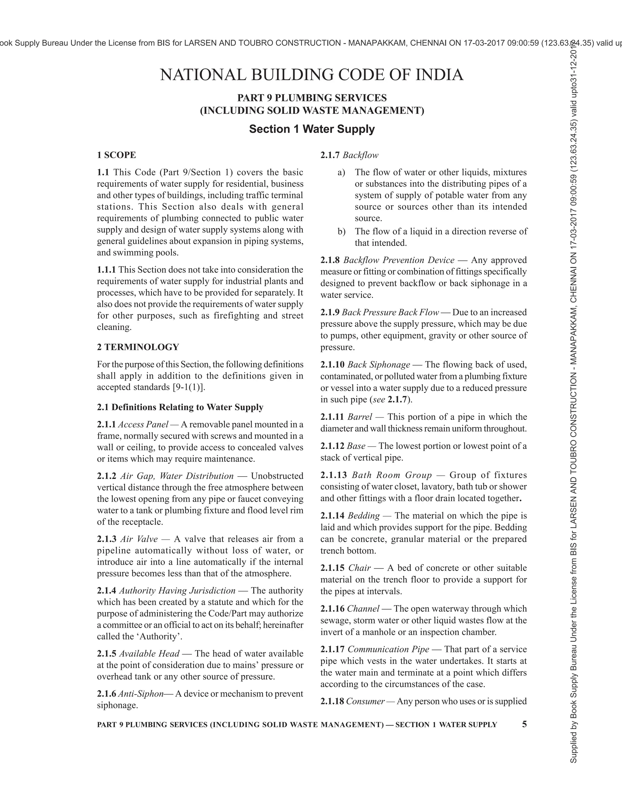 NBC - National Building Code volume 1 and 2 | PDF | Bath and Shower ...