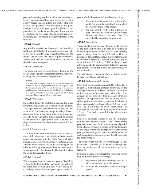 NBC - National Building Code volume 1 and 2 | PDF | Bath and Shower ...