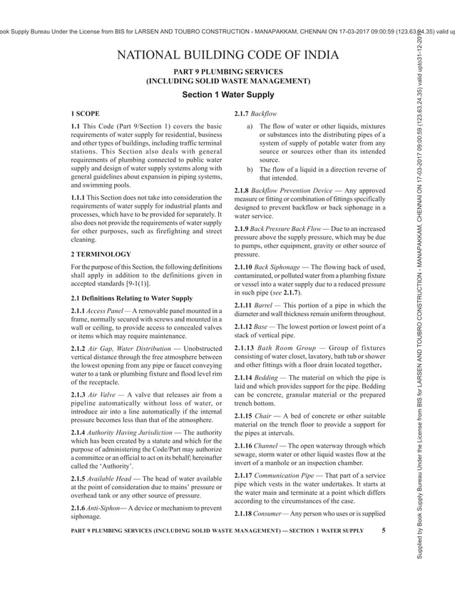 NBC - National Building Code volume 1 and 2 | PDF | Bath and Shower ...