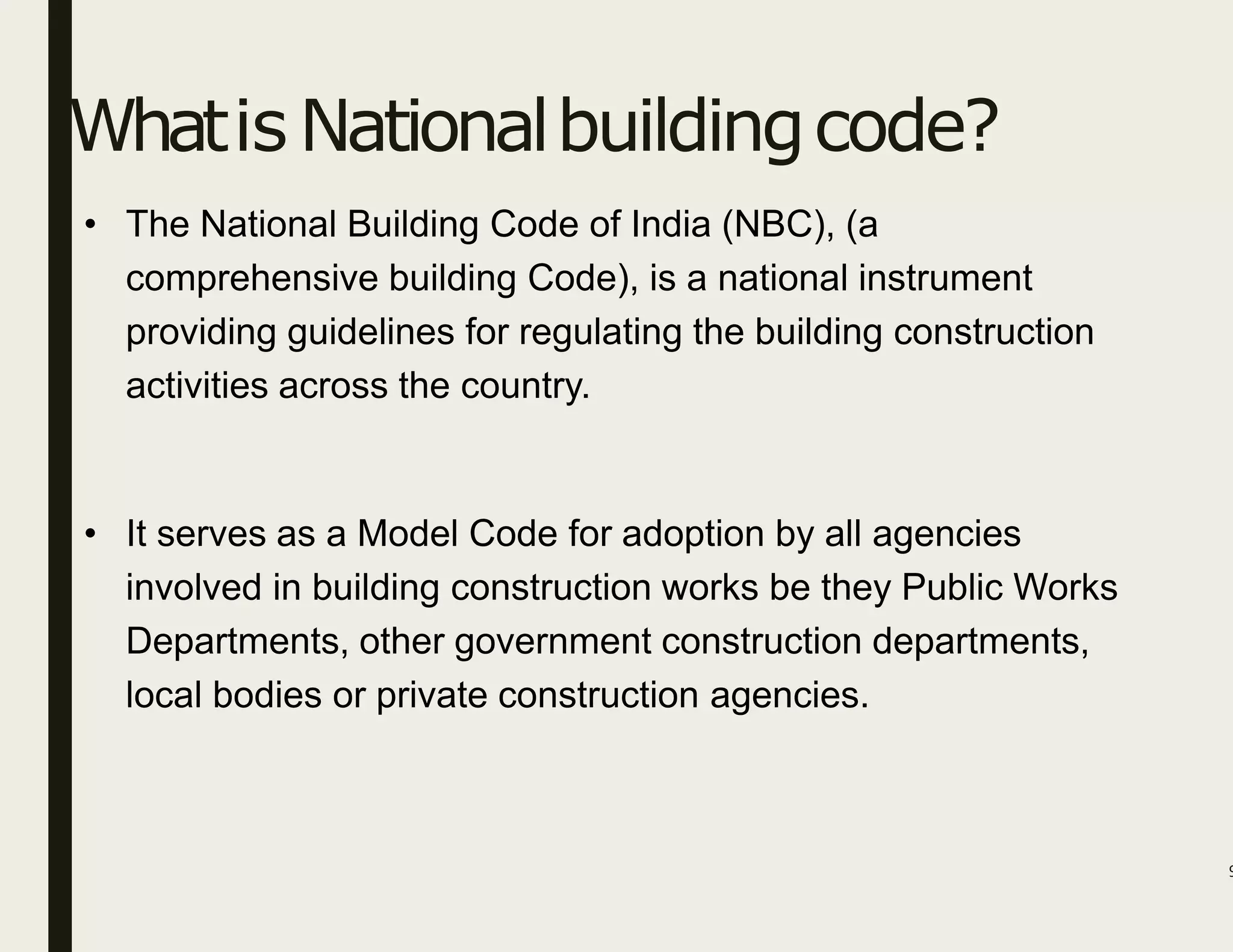 National building codes | PPTX