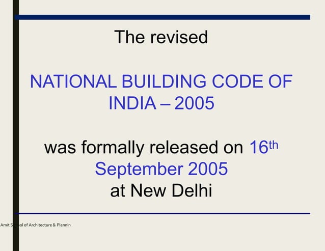 National building codes | PPTX