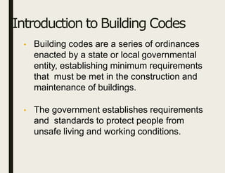 National building codes | PPTX