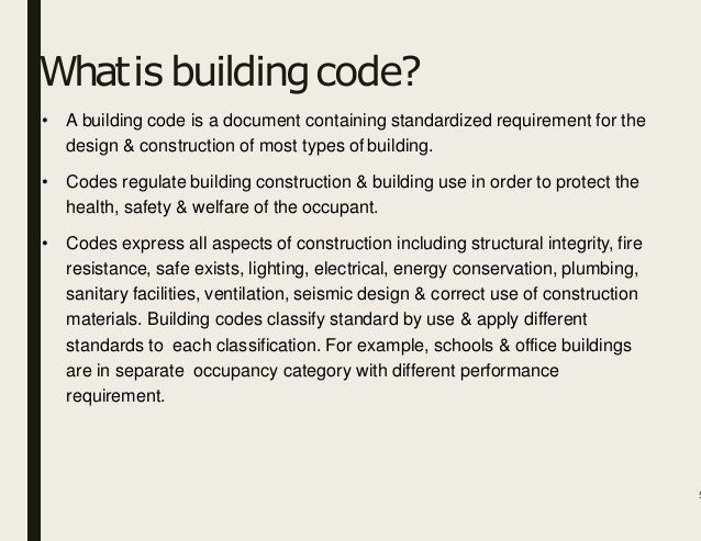 National building codes
