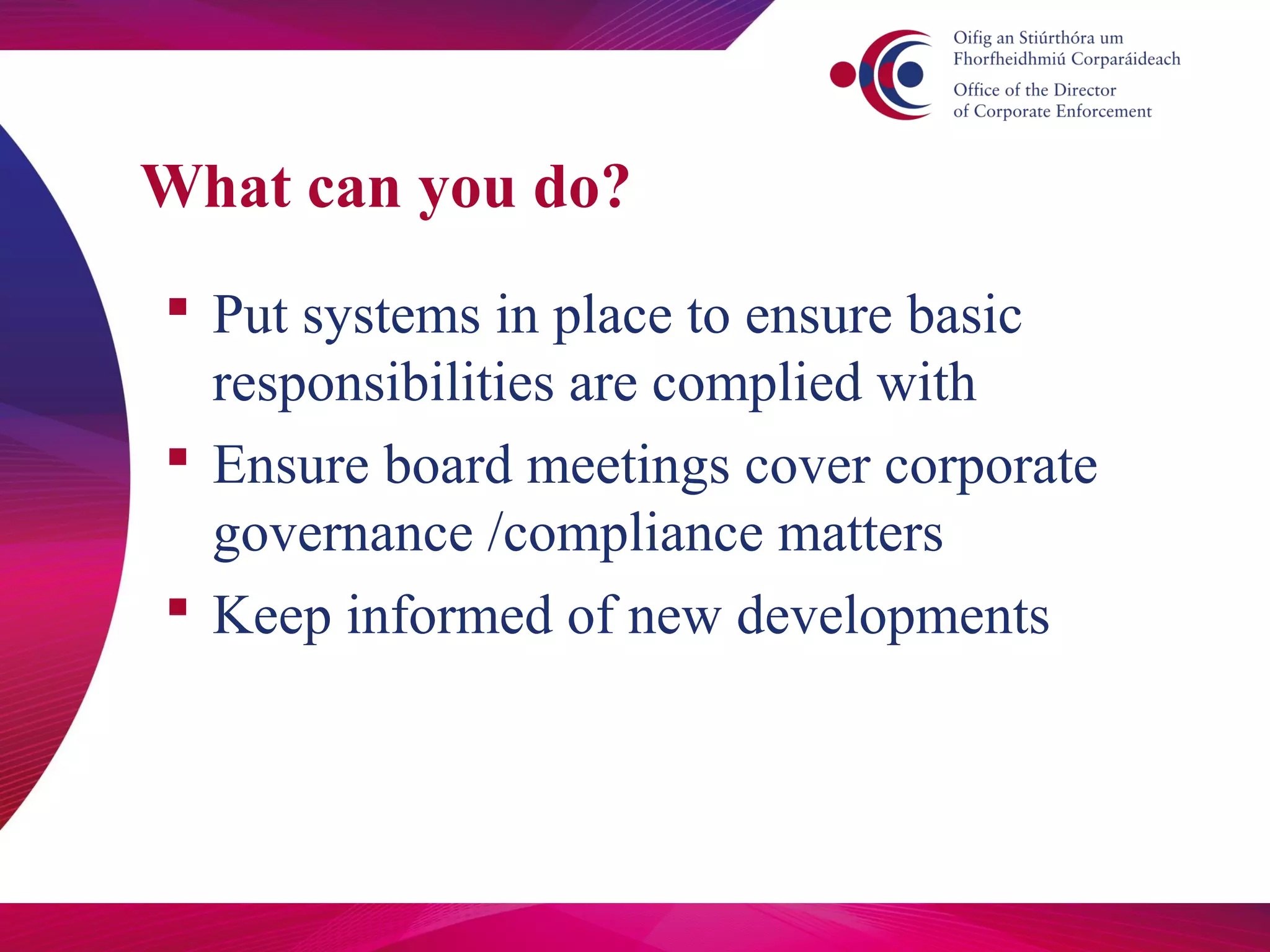 10 most common corporate governance sins, and how to avoid them | PPT