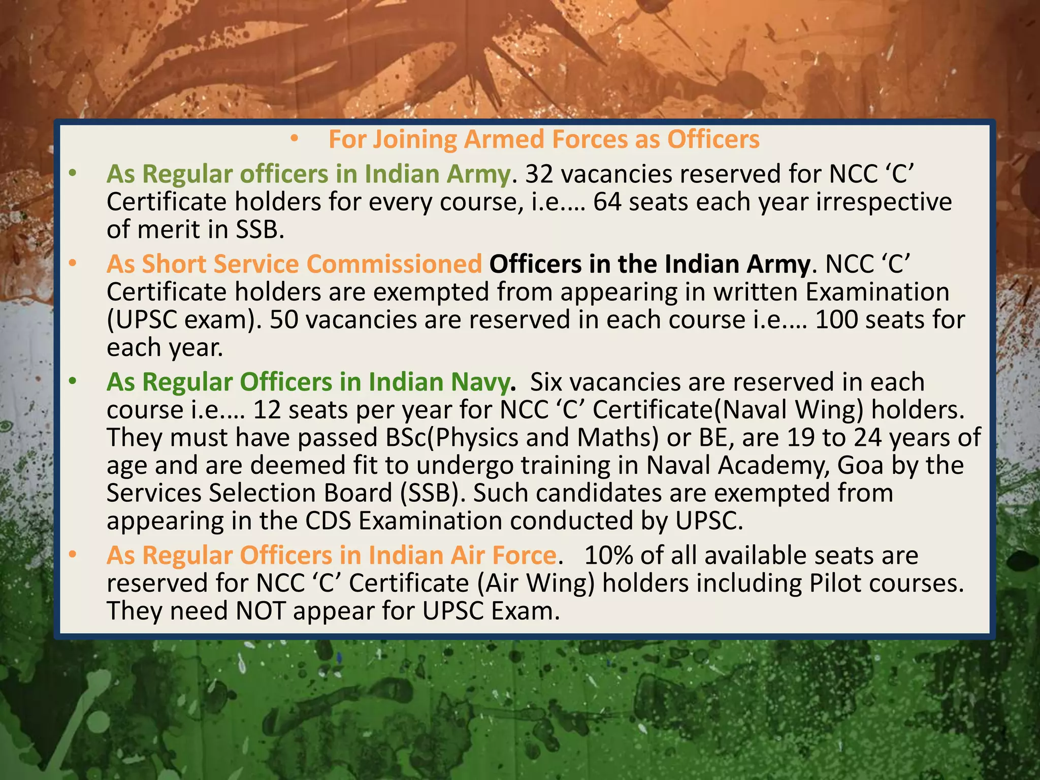 National Cadet Corps (NCC) | PPTX