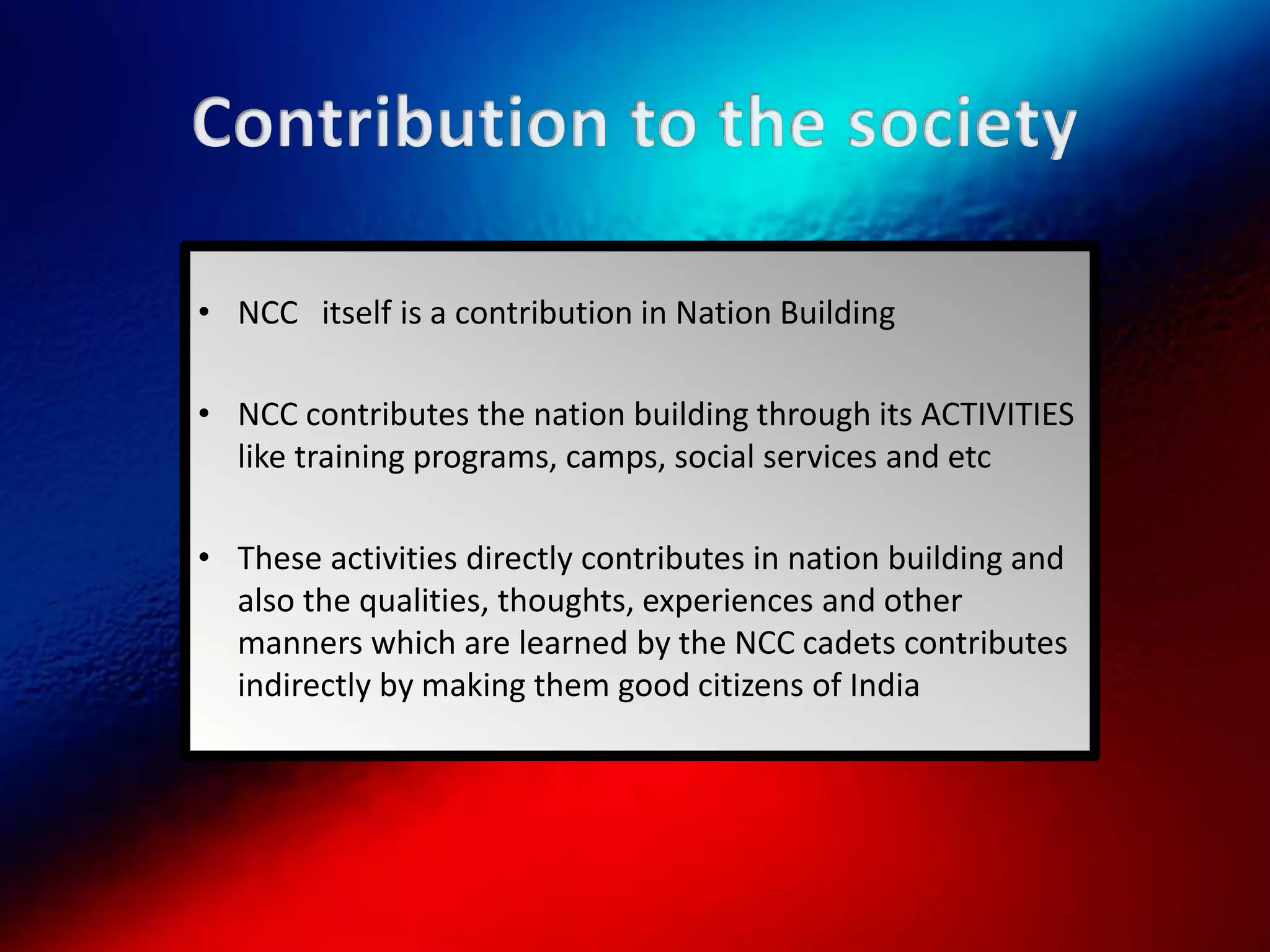 National Cadet Corps (NCC) | PPTX