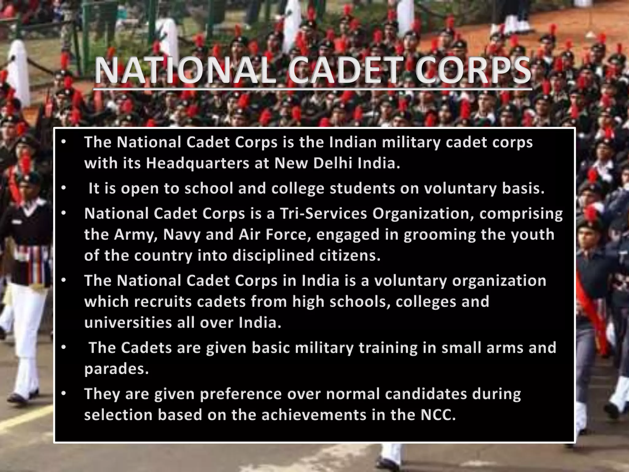 National Cadet Corps (NCC) | PPTX