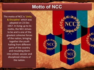 National Cadet Corps (NCC) | PPTX