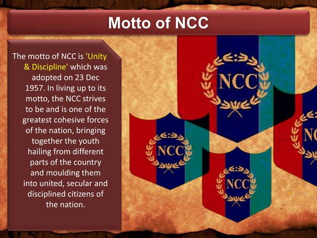 National Cadet Corps (NCC) | PPTX | Sports