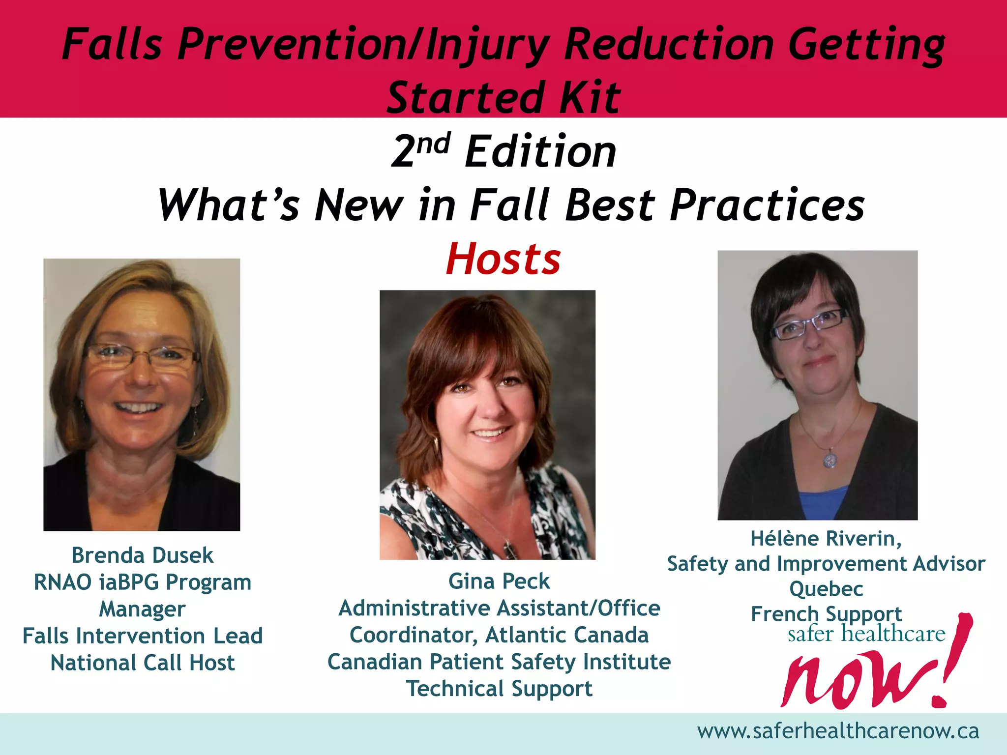 Falls Prevention/Injury Reduction Getting Started Kit – 2nd Edition – What’s New in Fall Best ...
