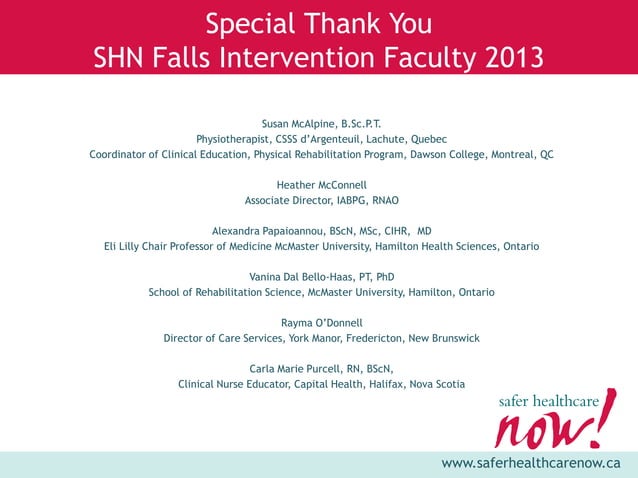 Falls Prevention/Injury Reduction Getting Started Kit – 2nd Edition – What’s New in Fall Best ...