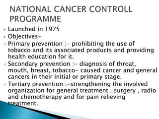 National cancer controll programme | PPTX