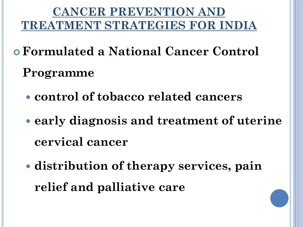 National cancer control program