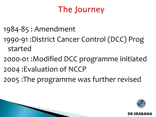 National cancer control programme | PPTX