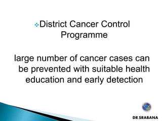 National cancer control programme | PPTX