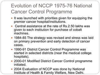 National cancer control programme | PPTX